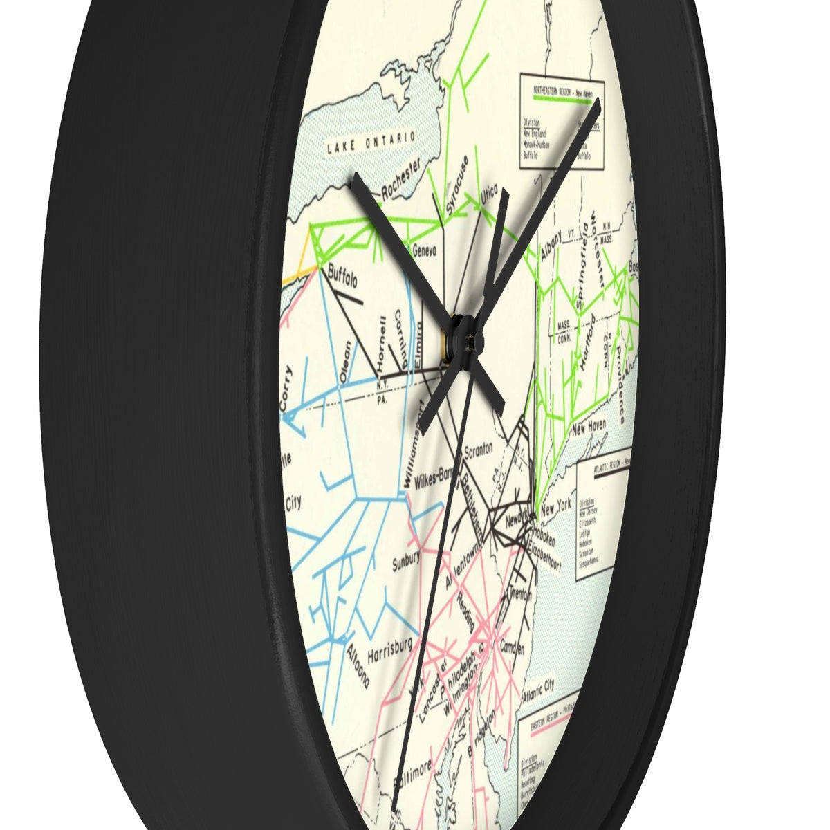 Conrail 1976 Map Clock – The Official Conrail Store