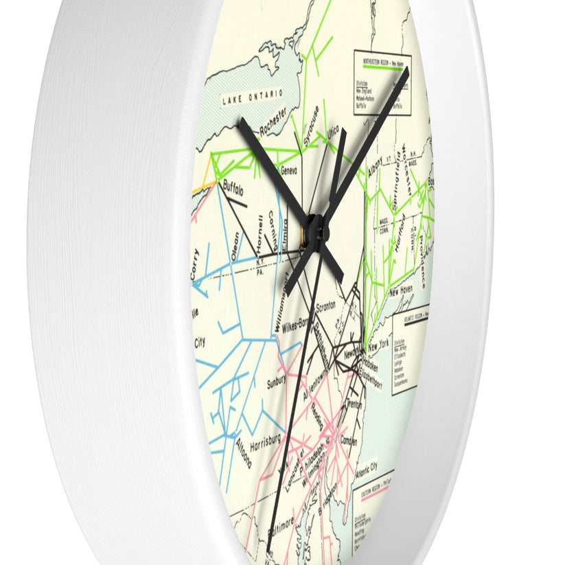 Conrail 1976 Map Clock – The Official Conrail Store
